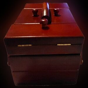 Singer | Storage & Organization | Vintage Singer Expandable Wooden ...